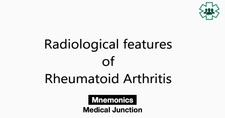 Radiological features of Rheumatoid Arthritis | Medical Junction